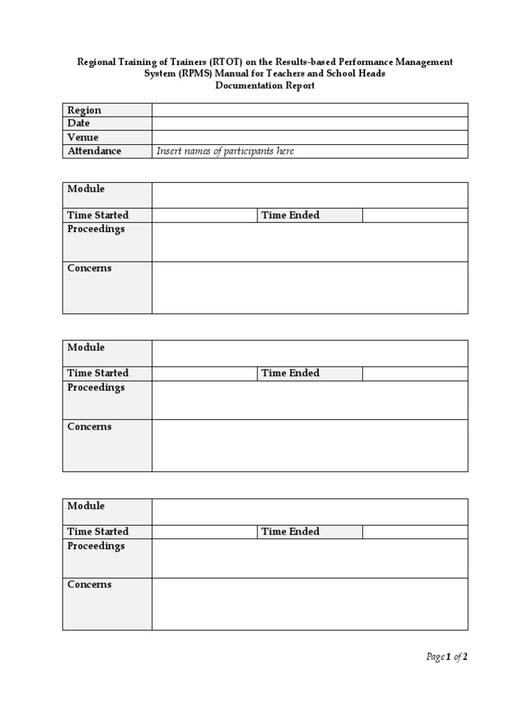RTOT Documentation Report on RPMS | PDF | Technology & Engineering