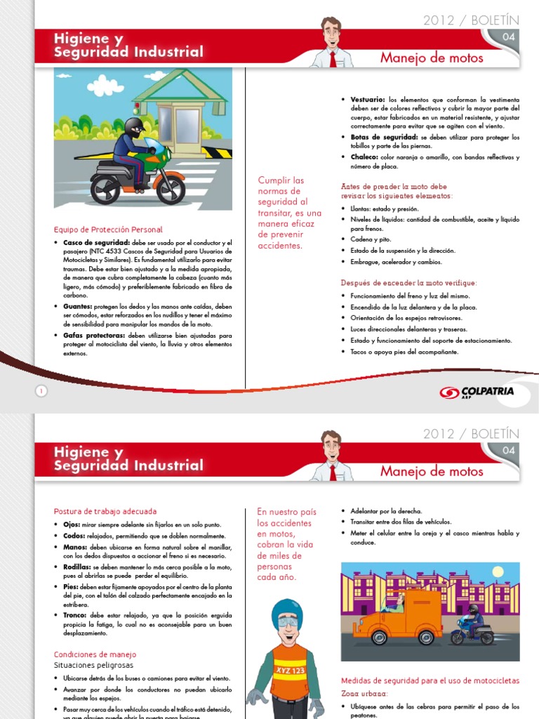 Manejo Seguro de Motos | PDF | Motocicleta | Transporte