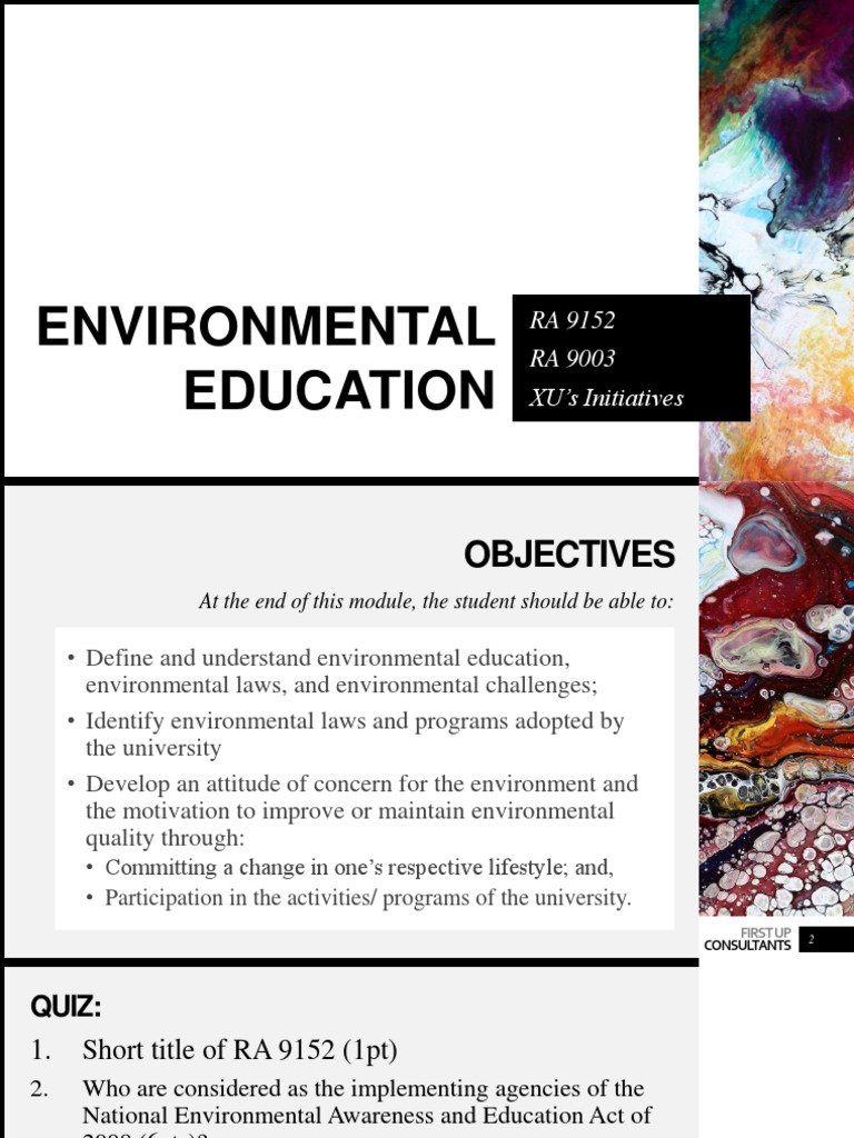 Environmental Education Lesson Proper | PDF | Waste Management ...
