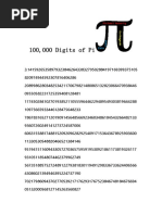 1 Million Digits of Pi | PDF