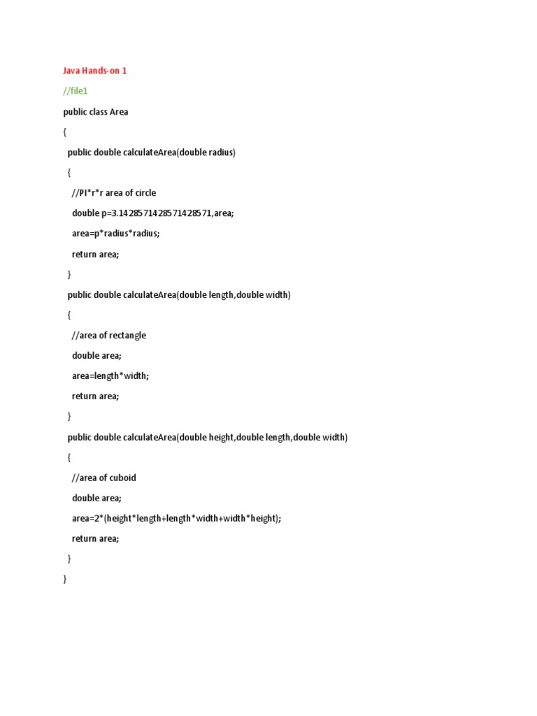 Java Handson | PDF | Computer Programming | Software Engineering