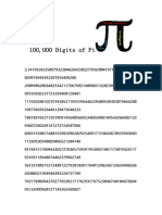 First 500 Digits of Pi | PDF | Technology & Engineering