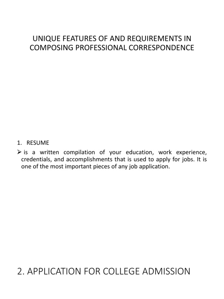Professional Correspondence Essentials | PDF | Career & Growth ...