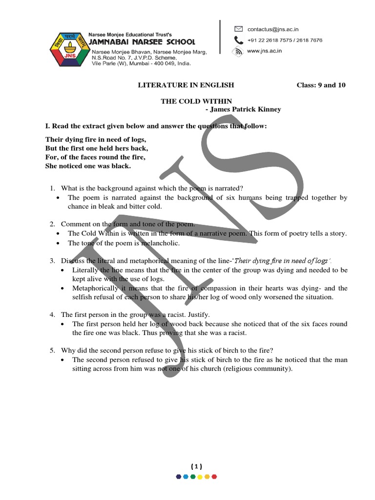 The Cold Within | PDF | General Fiction