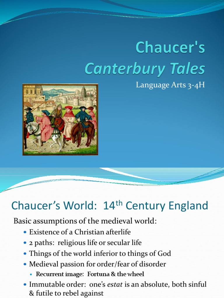 Canterbury Tales | PDF | Pilgrimage | The Canterbury Tales