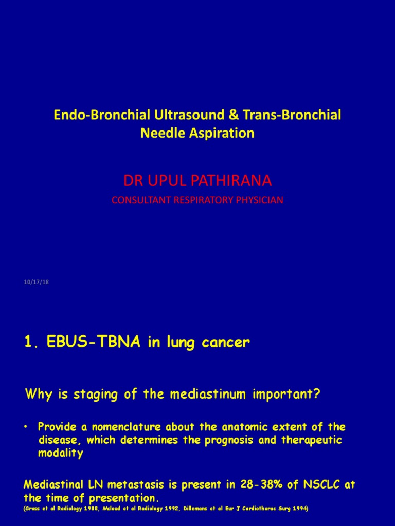 Ebus Tbna | PDF | Positron Emission Tomography | Radiology