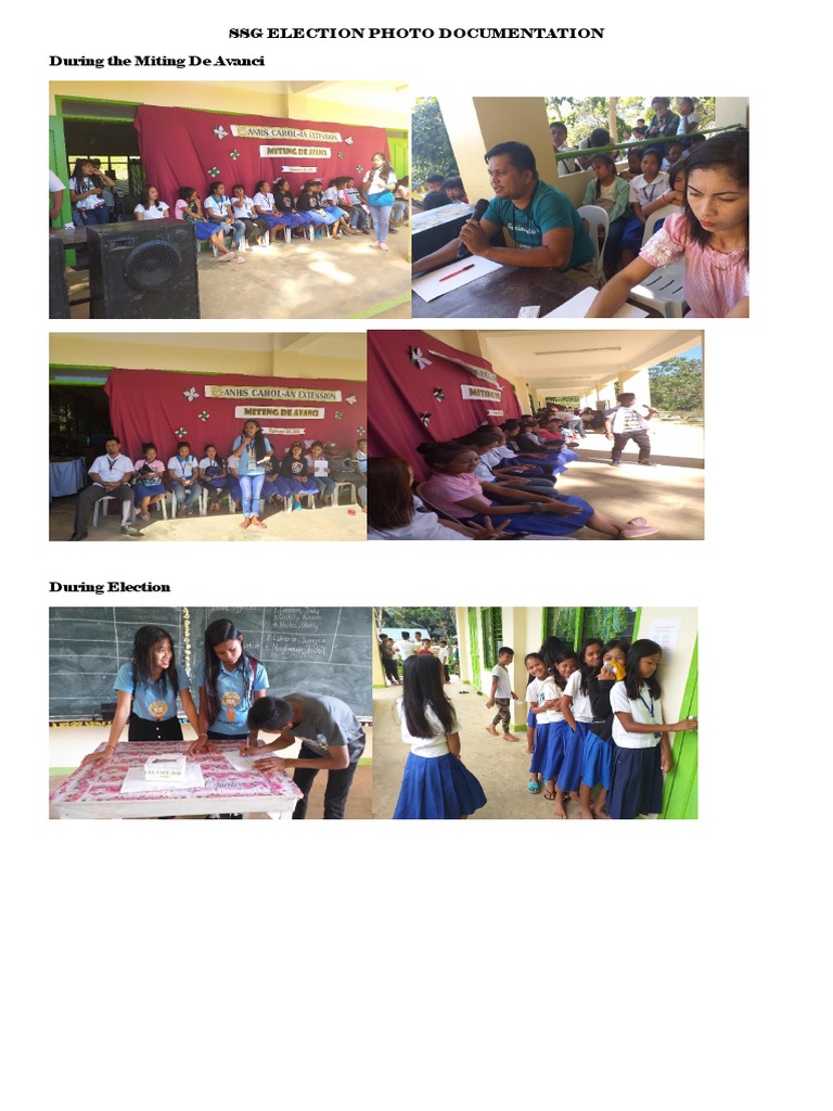 SSG Election Photo Documentation | PDF