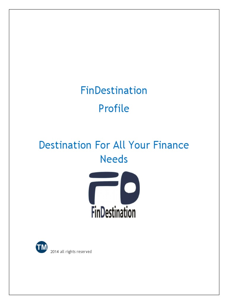 FinDestination Profile | PDF | Loans | Debt