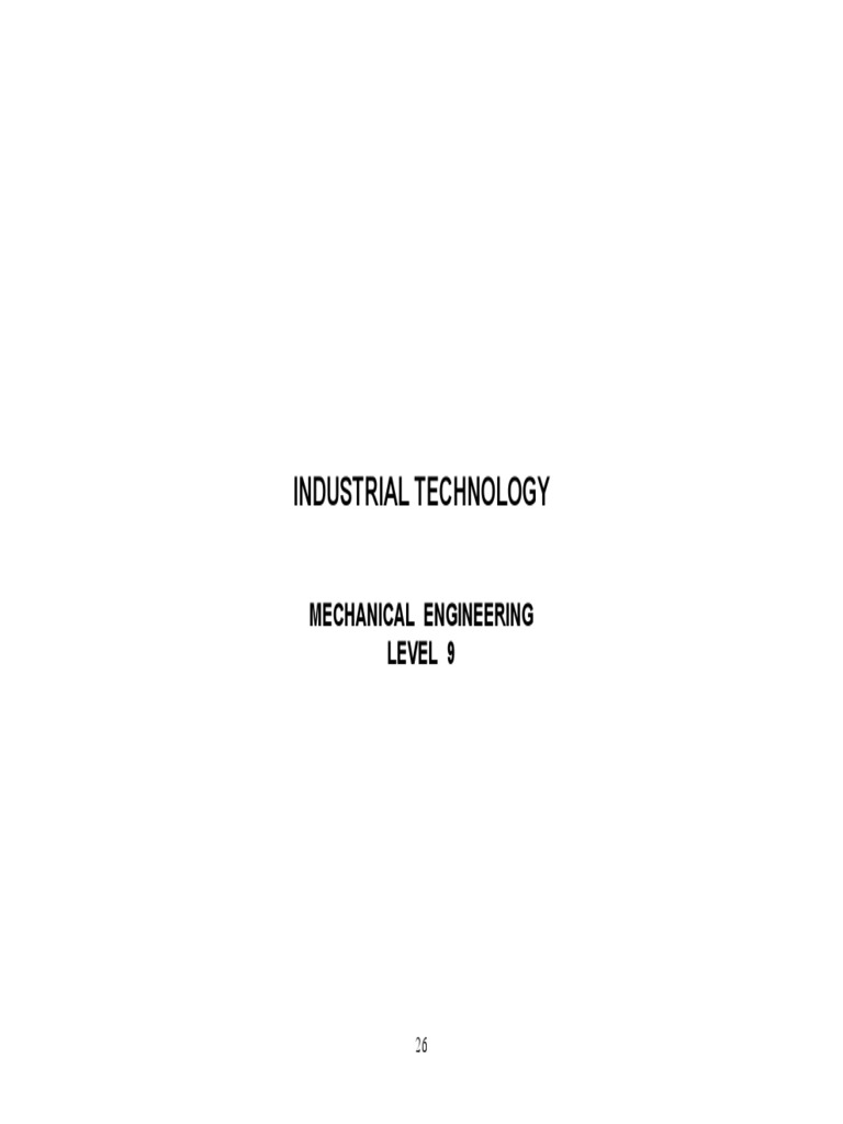 Level 9 - Mechanical Technology | PDF | Drilling | Screw