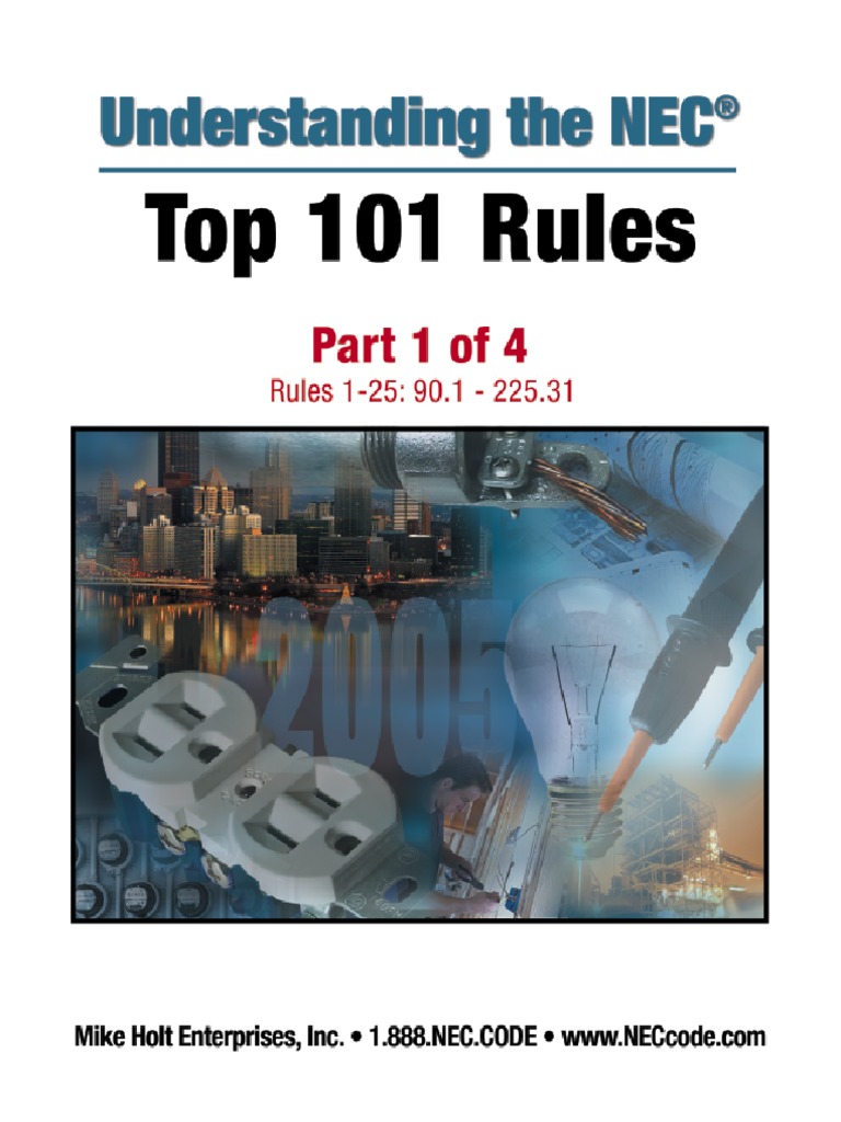 Top 101 Rules NEC Part 1 | Download Free PDF | Electrical Wiring ...