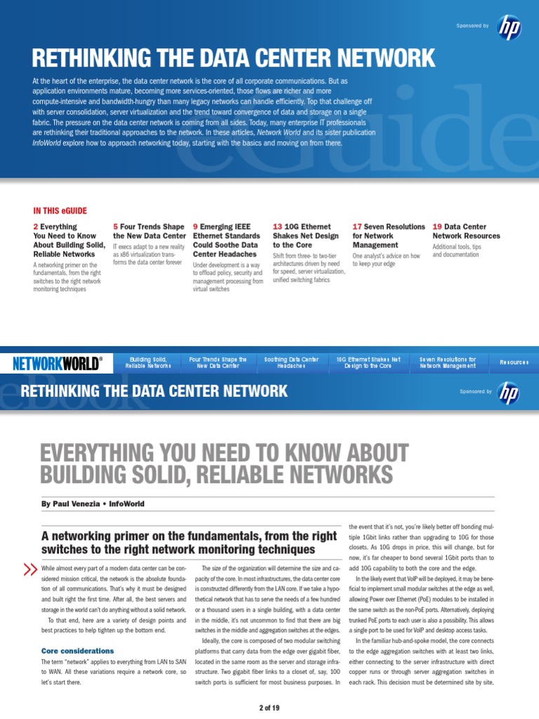 Rethinking The Data Center Network | PDF | Network Switch | Computer ...