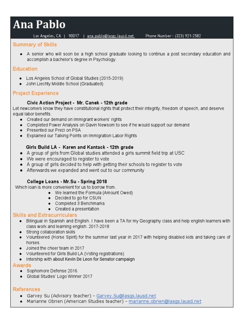 Pablo Ana Resume 1 | PDF | Career & Growth | Wellness