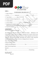 Nabanna Scholarship Self Declaration Form | PDF