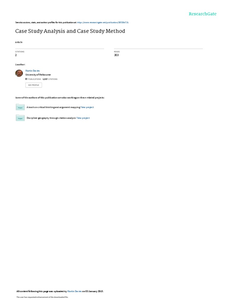 Case Study Method and Analysis Guide | PDF | Strategic Management ...