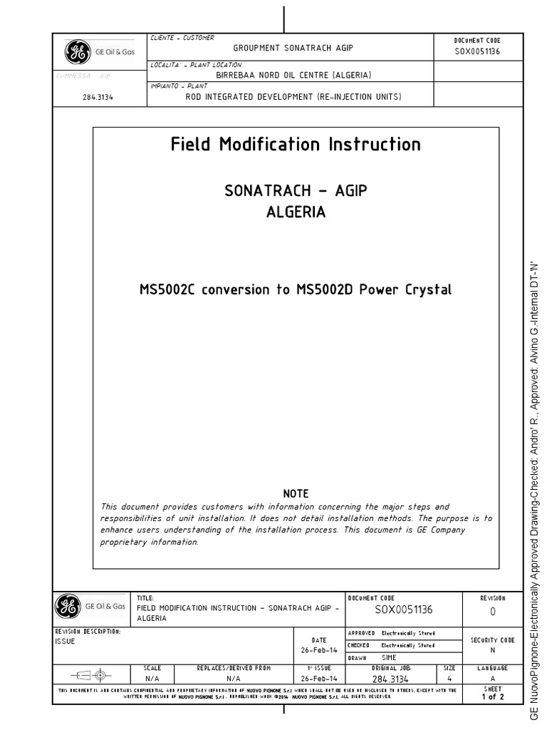 SOX0051136 - A - 0MS5002C Conversion To MS5002D Power Crystal | PDF ...