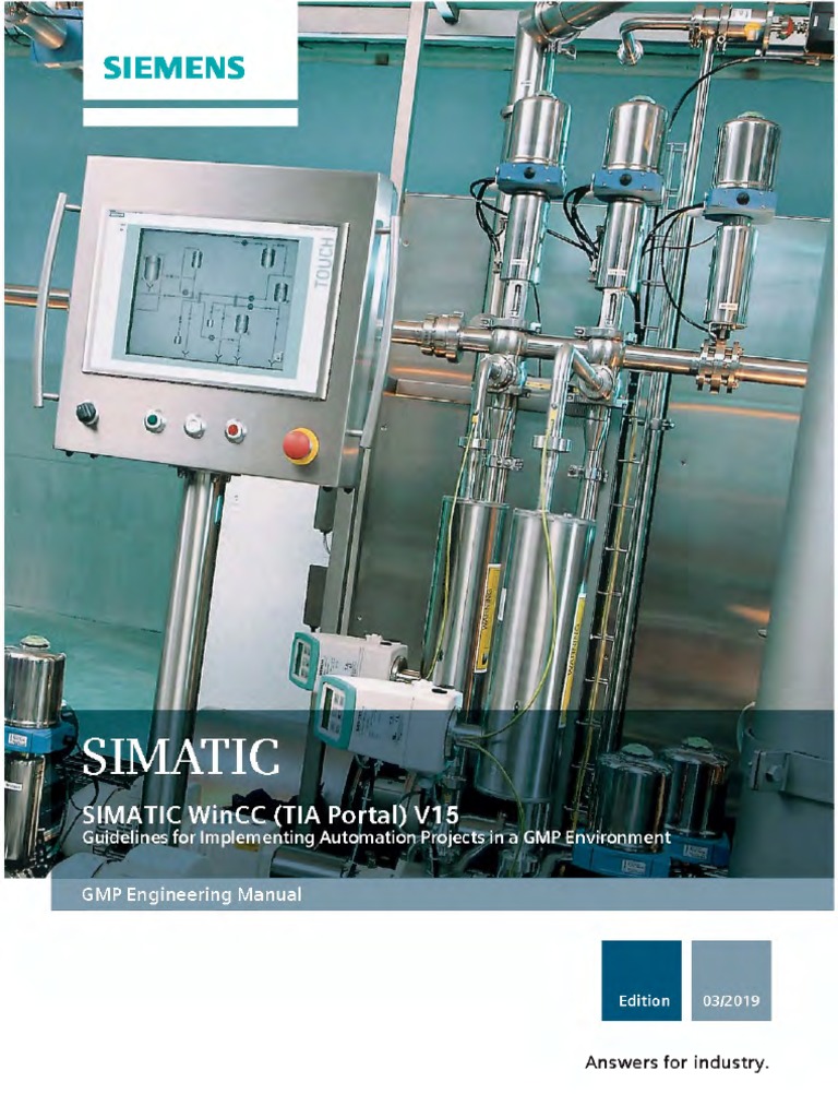 GMP SIMATIC WinCC V15 en en-US PDF | PDF | User Interface | Software