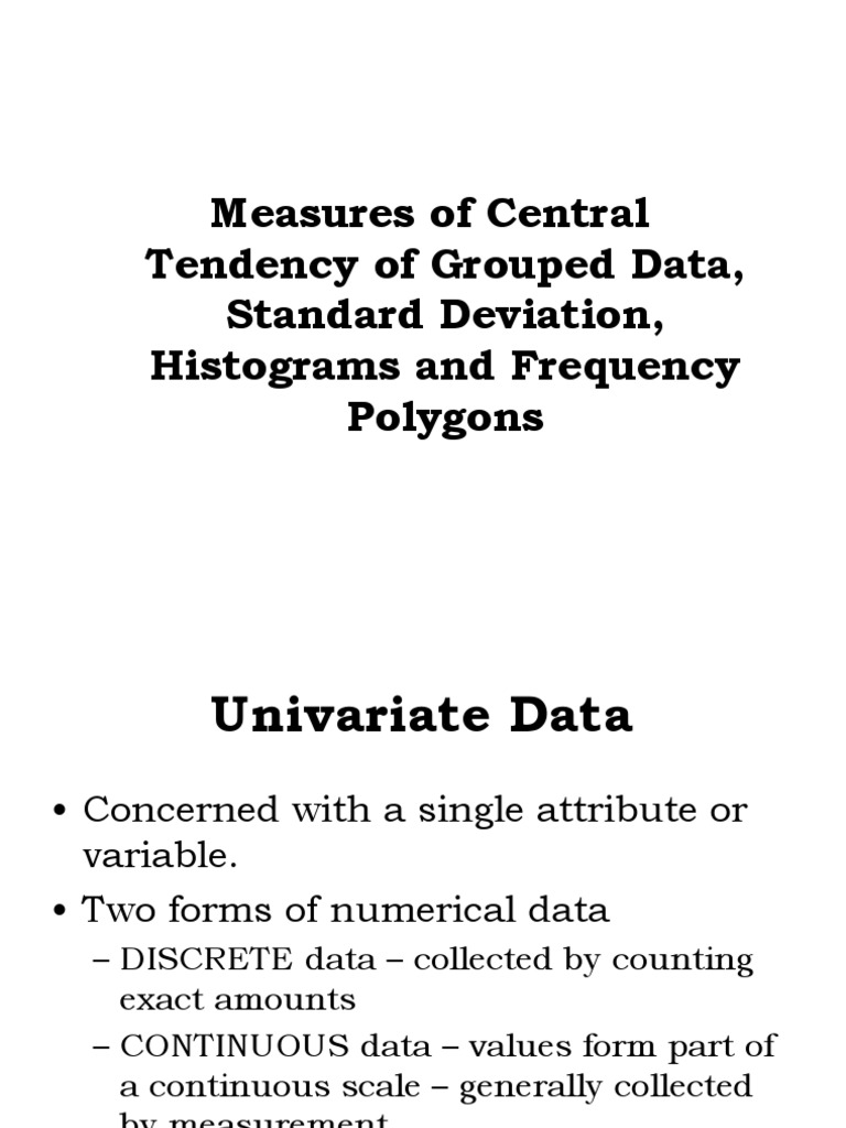 Grouped Data | PDF | Mean | Mode (Statistics)