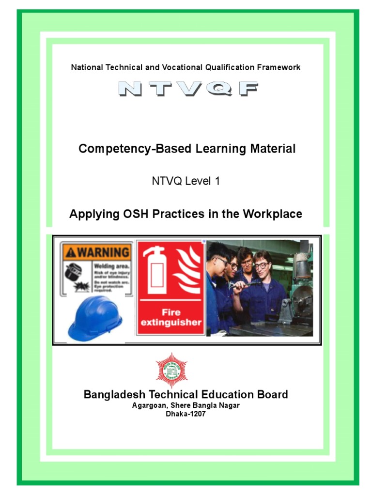 National Technical and Vocational Qualification Framework Competency-Based Learning Material ...