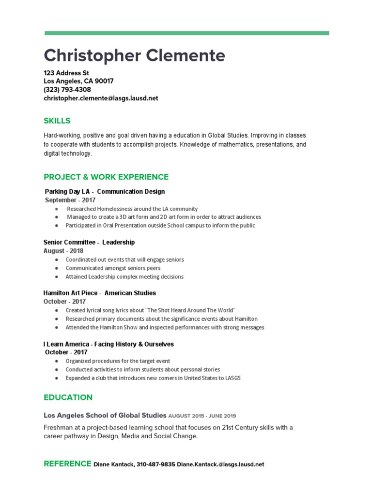 Resume Christopher Clemente | PDF