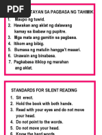 Mga Pamantayan Sa Klase | PDF