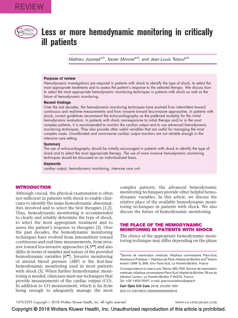 Critical Care Volume Issue 2018 (Doi 10.1097/MCC.0000000000000516 ...