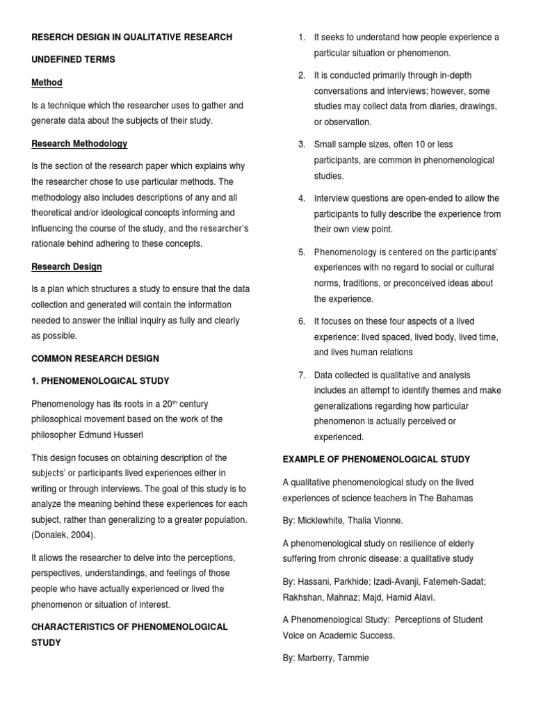Reserch Design in Qualitative Research | PDF | Qualitative Research ...