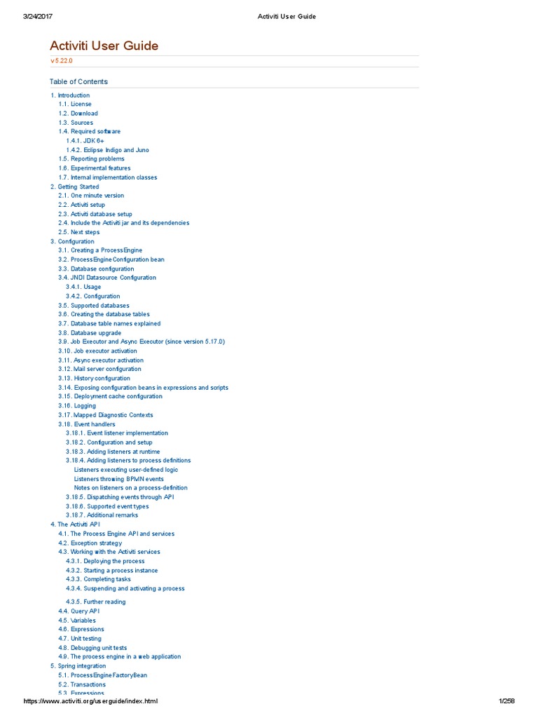 Activiti User Guide | PDF | Representational State Transfer | Databases