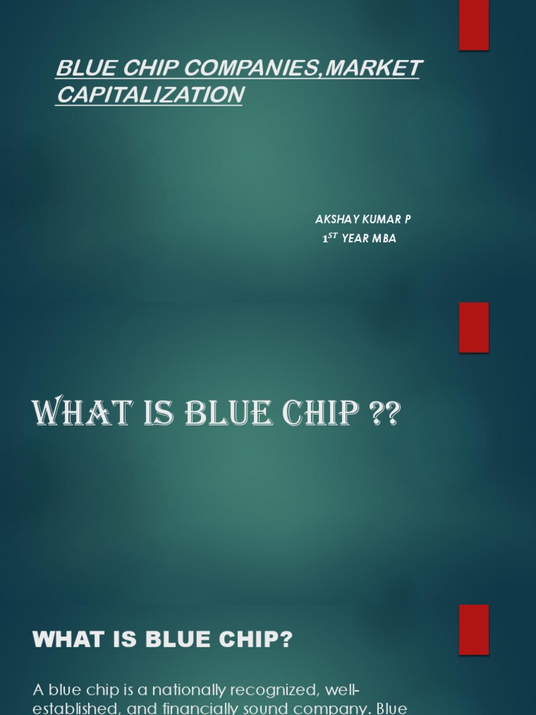 Blue Chip Companies, Market Capitalization | PDF | Economies | Business