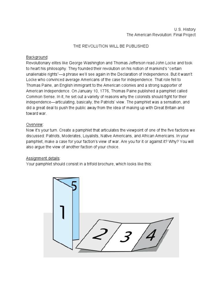Revolution Pamphlet Project | PDF | United States Declaration Of ...