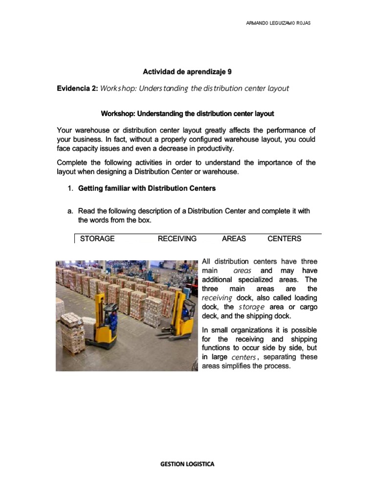 Understanding Distribution Center Layout | PDF | Warehouse | Logistics