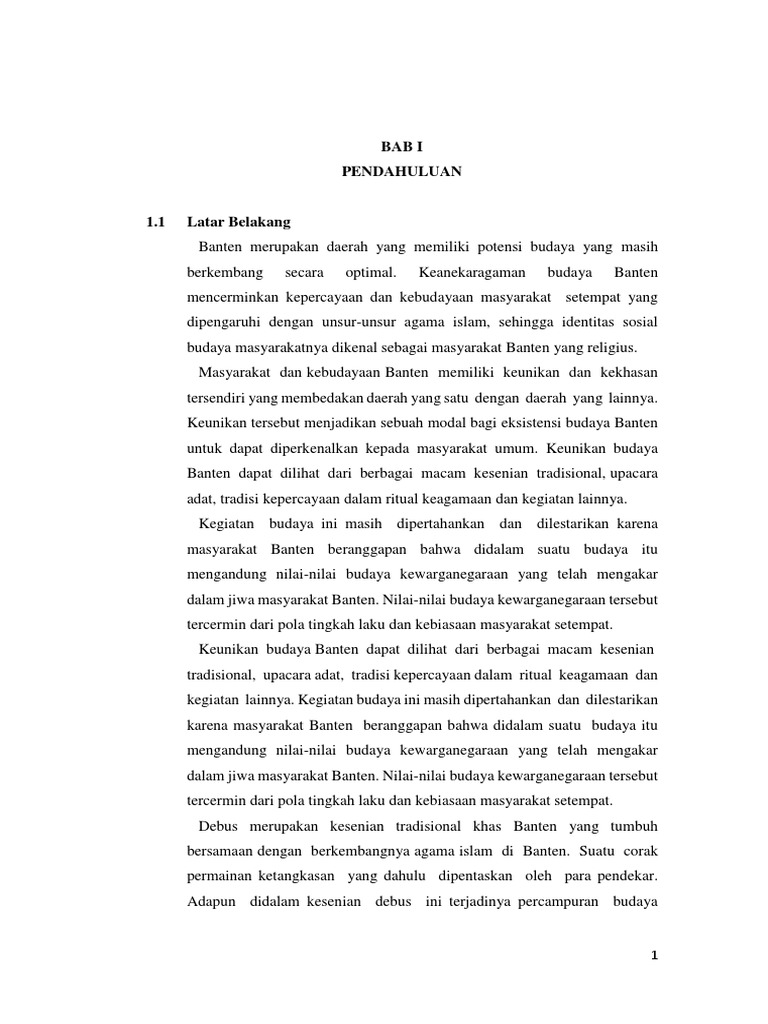 Budaya Debus Banten | PDF