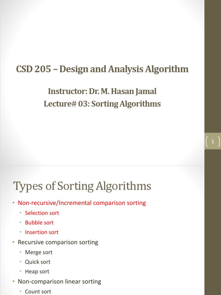 03 Sortingalgorithms Pdf Discrete Mathematics Mathematical Logic 