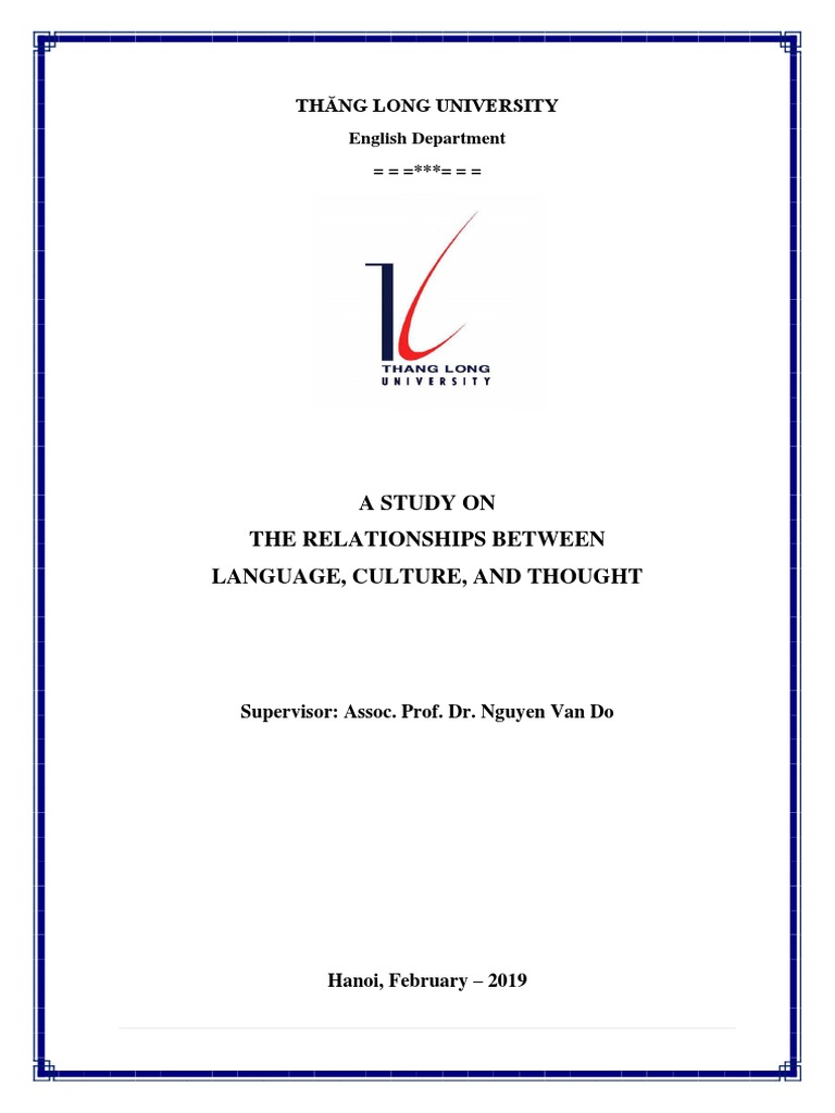 Language Culture And Thought Pdf Thought Communication
