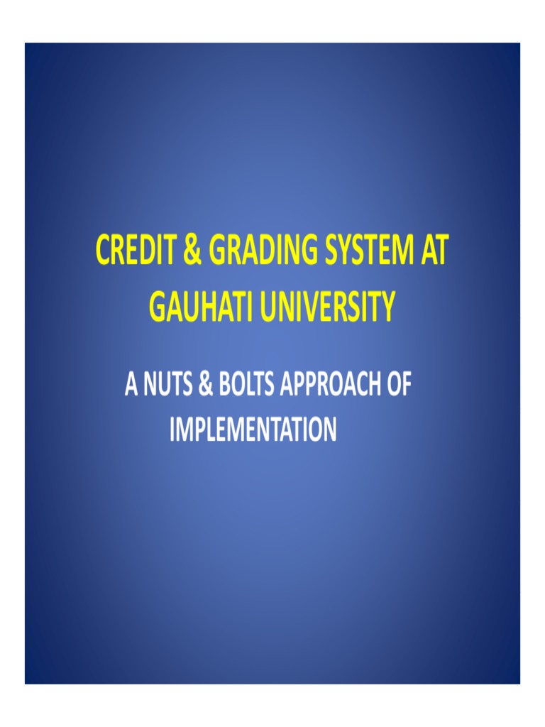 Credit and Grading System | PDF | Human Resource Management | Thesis