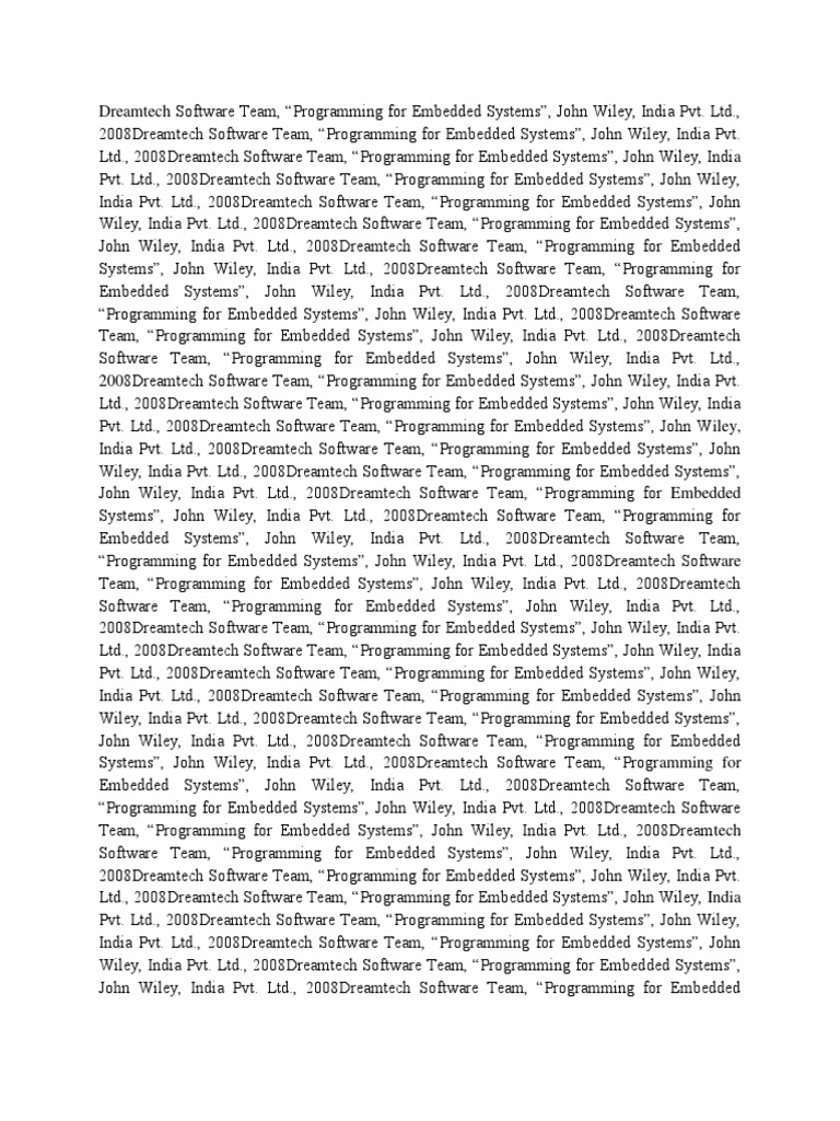 Dreamtech Software Team | PDF | Information Age | Control Engineering