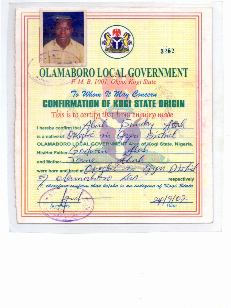 'Iittut : P. M B 1001, Okpo, Kogi State | PDF