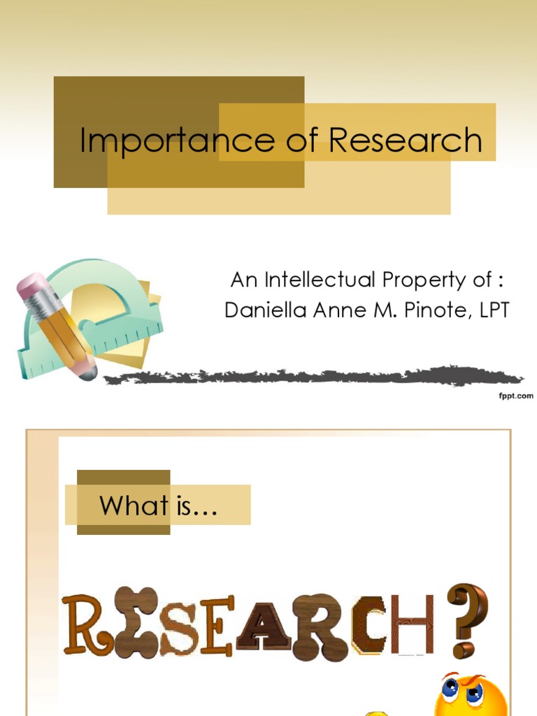Importance of Research in Daily Life | PDF