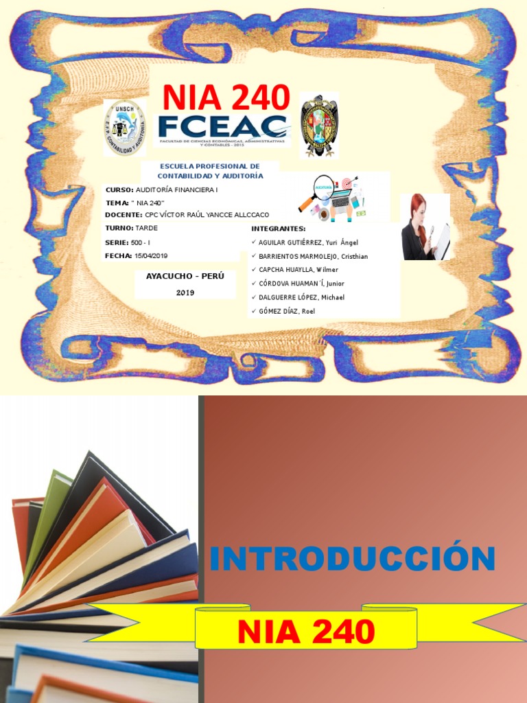 Nia 240 | PDF | Contralor | Auditoría