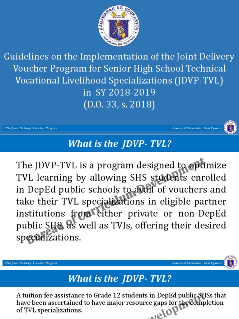 JDVP | PDF | School Voucher | Curriculum