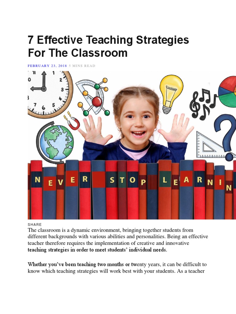 7 Effective Teaching Strategies For The Classroom | PDF | Inquiry Based ...