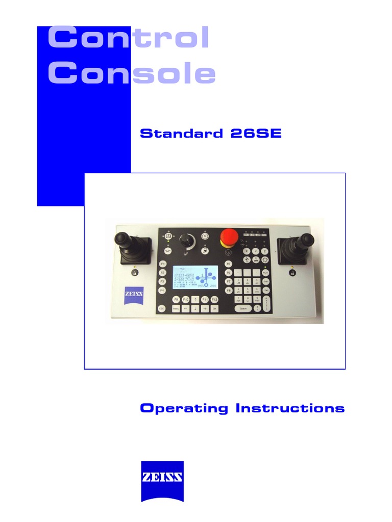 Zeiss Control Console Manual | PDF | Computing And Information Technology