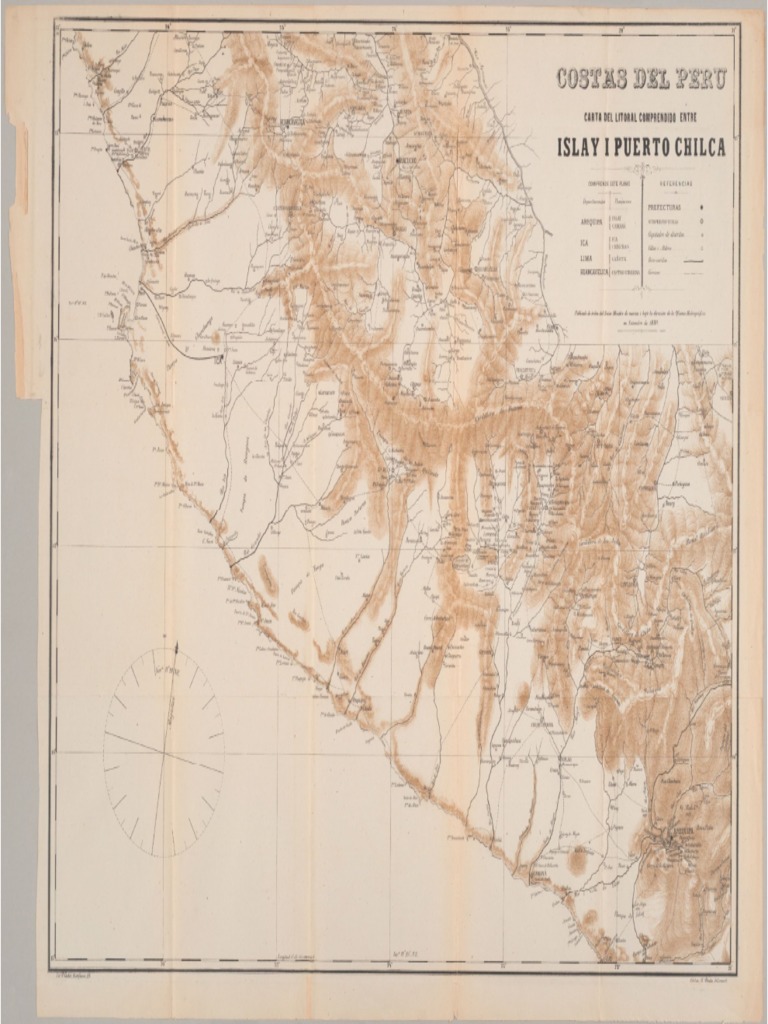 Mapa Del Peru 1880 | PDF
