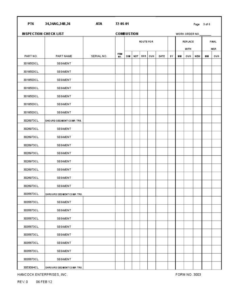 Form 3003 PT6 | PDF | Gear | Kinematics