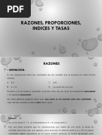 Razón, Proporción, Porcentaje y Tasa | PDF | Población | Porcentaje