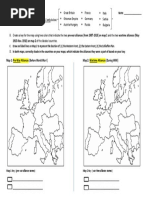 Europe Before and After WWI Maps | PDF | World War I | Europe