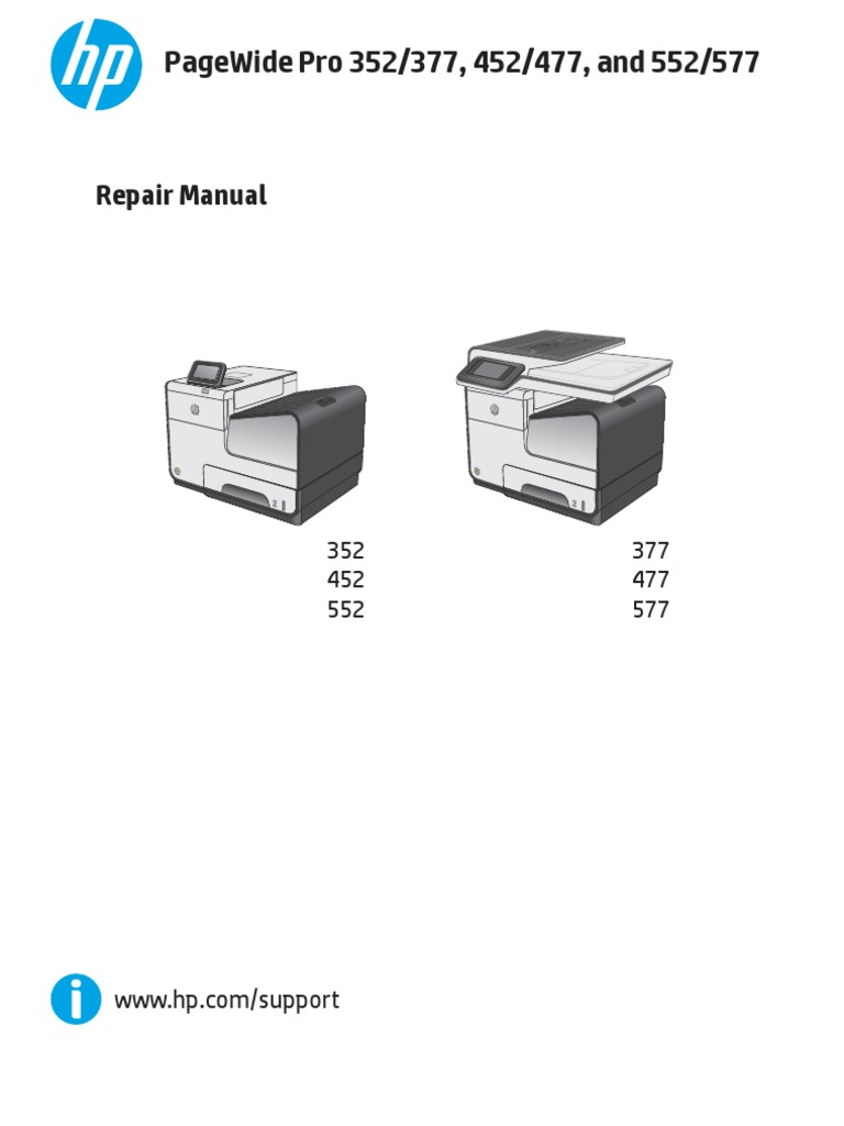 Pagewide Printer Service Manual | PDF | Menu | Electrostatic Discharge