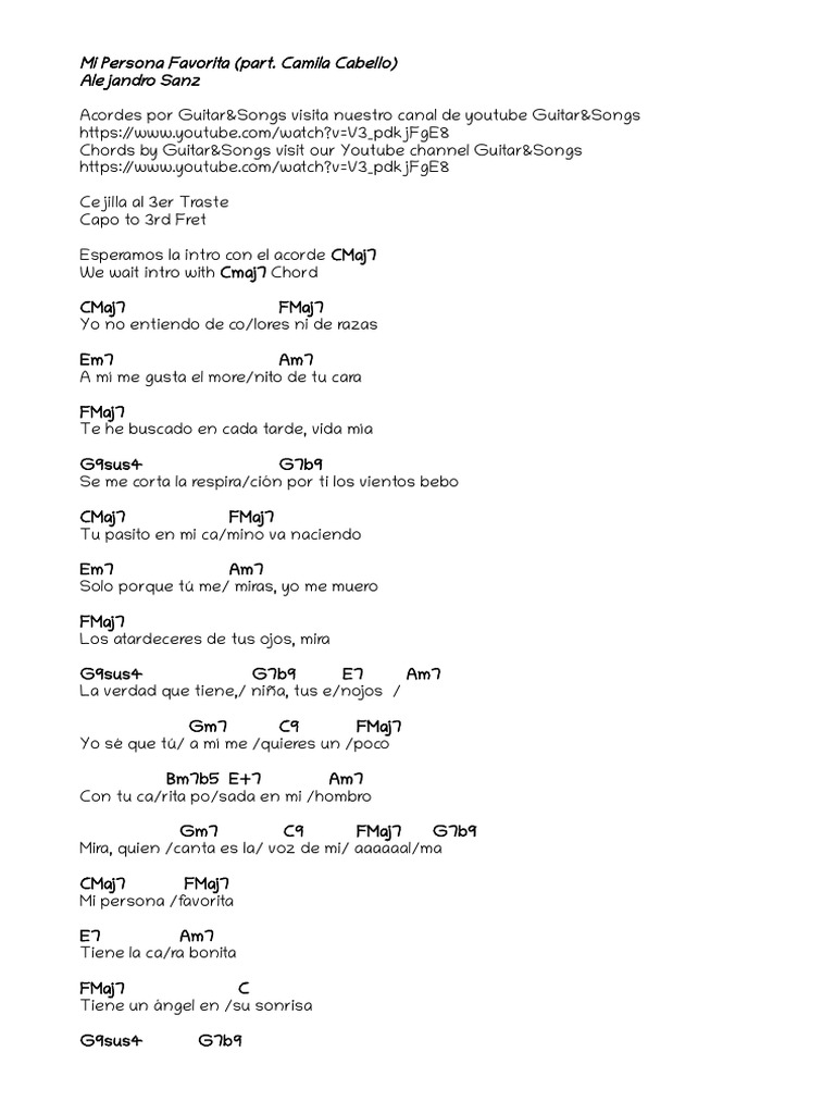 Mi Persona Favorita | PDF