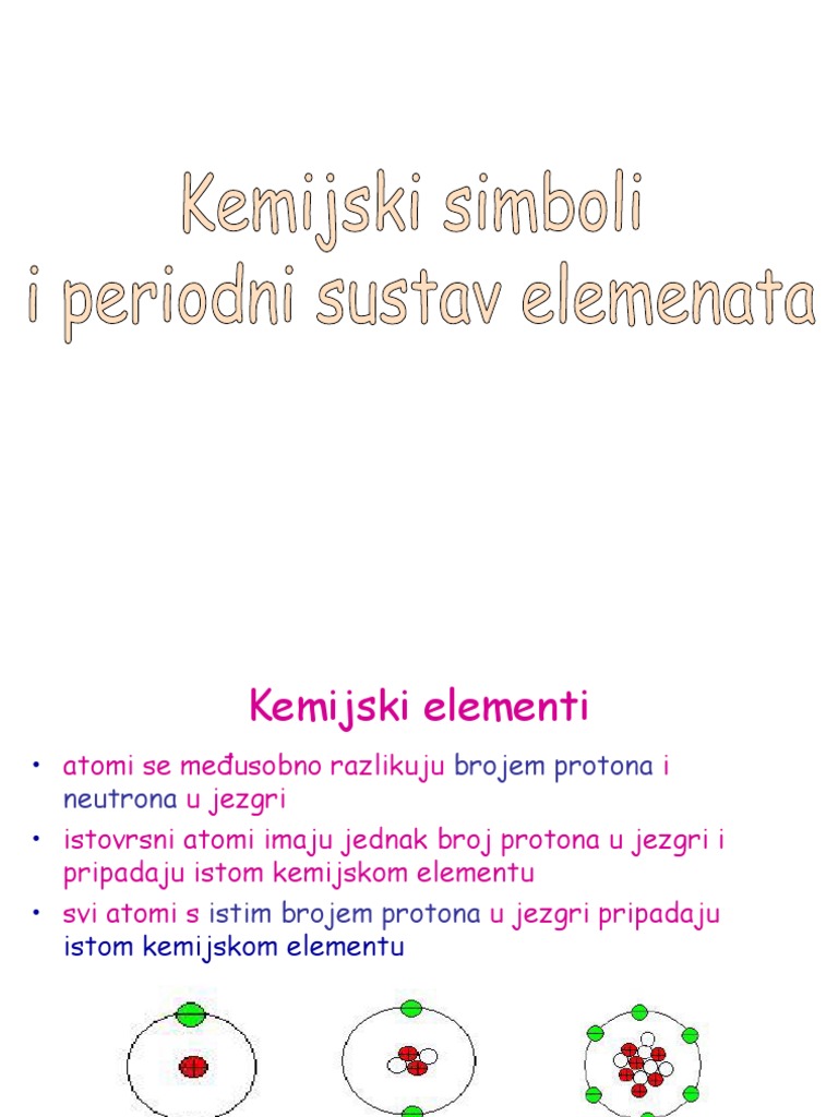 Kemijski Simboli I Pse | PDF