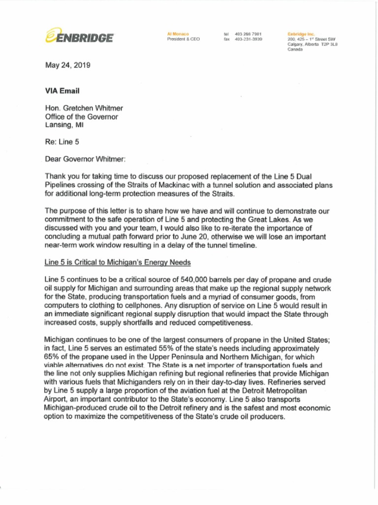 ENB L5 Tunnel Letter May 2019 | PDF