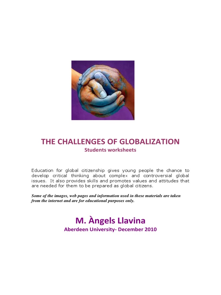 The Challenges of Globalization: M. Àngels Llavina | PDF | Globalization | Poverty